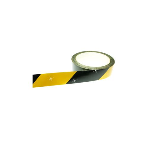 Reflective Tape Black & Yellow Chevron 100mm x 9m | Affixit.co.uk